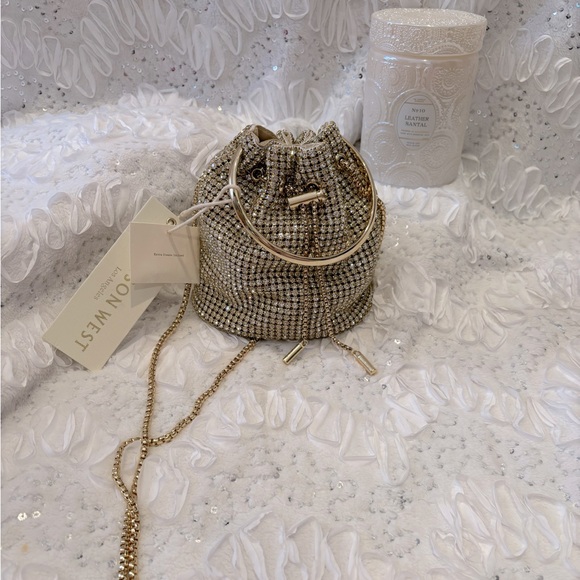Madison West | Bags | Nwt Madison West Jeweled Bucket ...